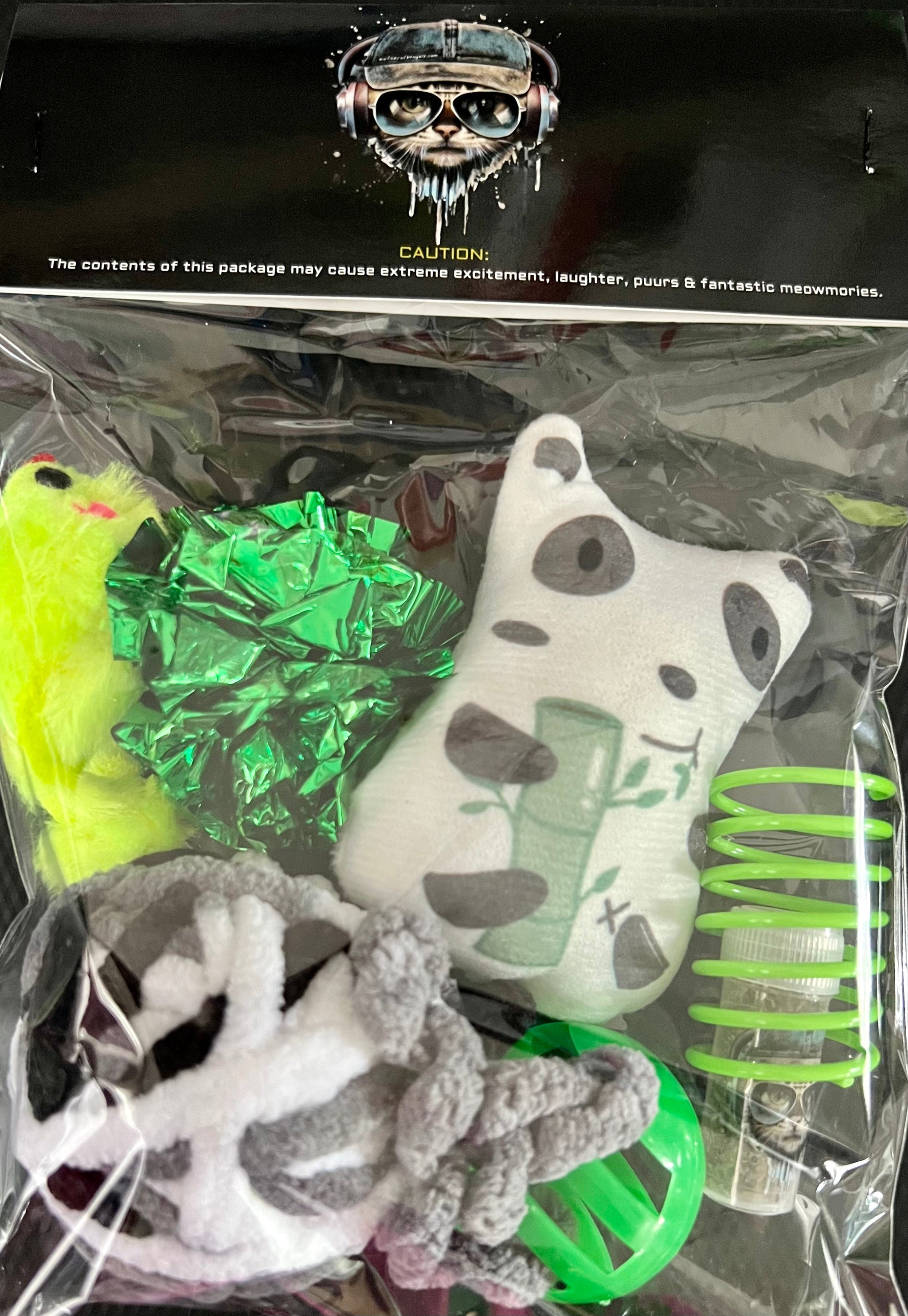 Furprize! Bamboo Panda,Assorted Catnip Infusion Toys